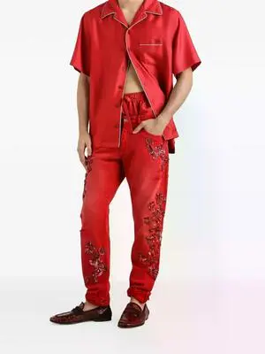 Dolce & Gabbana Embellished Denim Trousers
