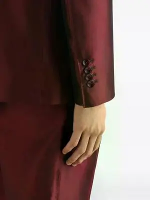 Dolce & Gabbana Sicilia Light Double-breasted Jacket In Shantung Silk