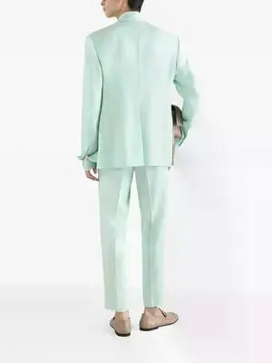Dolce & Gabbana Slub Viscose Canvas Trousers