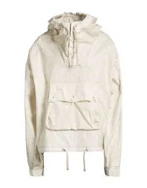 MAISON MARGIELA Cotton & Polyurethane Anorak Jacket - White