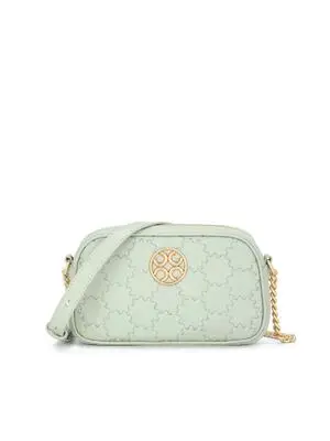 ORANGE CUBE Quilted Leather Camera Bag With Gold-tone Hardware