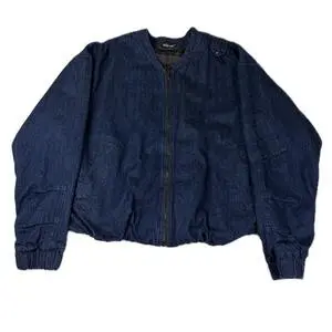 WIN OUT Balloon Denim Bomber Jacket