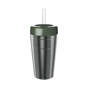 KEEPCUP Commuter Cold Cup With Straw Lid 16oz/454ml Stainless Steel Reusable Coffee Cup Pine - Grey