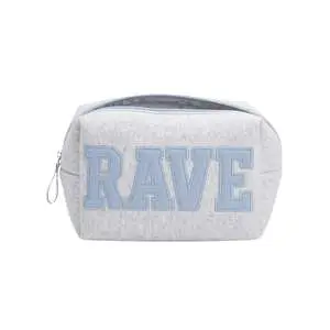 RAVE ON TREND Rave Pouch With Embroidered Logo - Blue