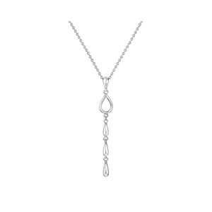 LUCY QUARTERMAINE Petal Drop Pendant Necklace - Silver