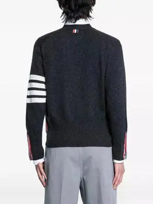 Thom Browne 4-bar Cashmere Cardigan - Grey