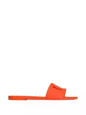 Dolce & Gabbana Rubber Slides - Orange