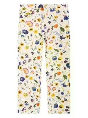 NAHMIAS Floral Beaded Jeans - Multicolour