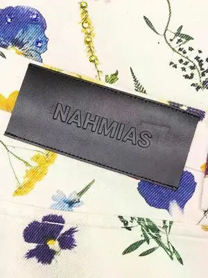 NAHMIAS Floral Beaded Jeans