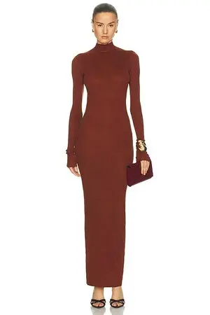 SAME Shimmer Mockneck Dress