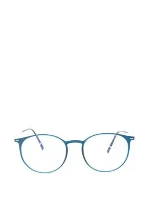SILHOUETTE Round Frame Eyeglasses - Blue