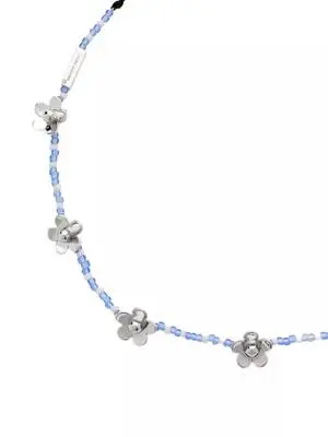 Marc Jacobs Daisy Beaded Necklace - Silver