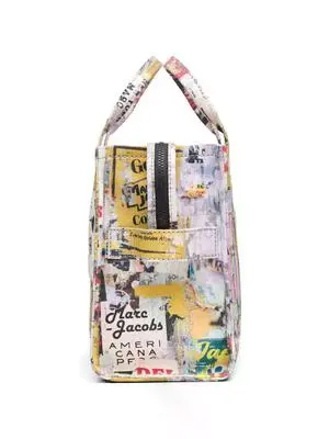 Marc Jacobs Medium The Pop Americana Canvas Tote Bag - Neutrals