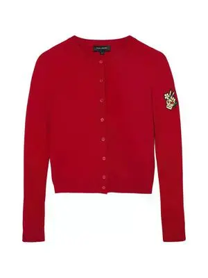 Marc Jacobs Embroidered Appliqué Cardigan