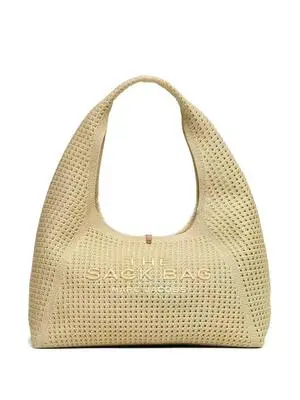 Marc Jacobs Crochet-knit Shoulder Bag With Lurex - Neutrals
