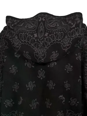 JUN/NAKAYAMA Paisley Pattern Jacquard Knit Zip-up Hoodie
