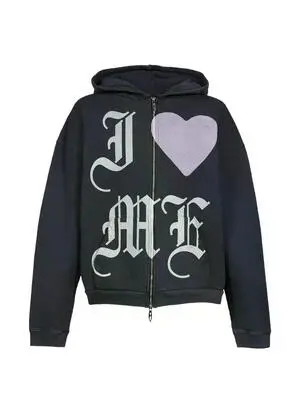 JUN/NAKAYAMA Motor Graphic-print Zip-up Hoodie