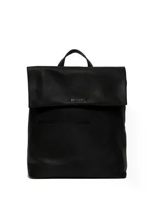 Orciani Active Micron Pebbled Leather Backpack - Black