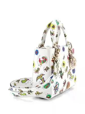 Dior Lady Bag Printed Leather Small Satchel - Multicolour