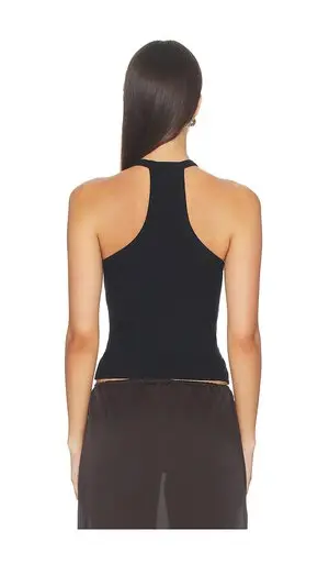 Eterne V-neck Racerback Tank - Black