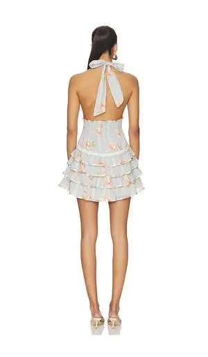 LoveShackFancy Halterneck Tiered Dress