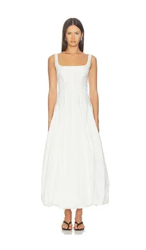 Simkhai Cotton Bubble Midi Dress - White