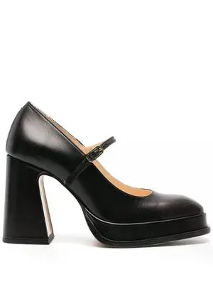 SOULIERS MARTINEZ Casilda 105mm Leather Pumps