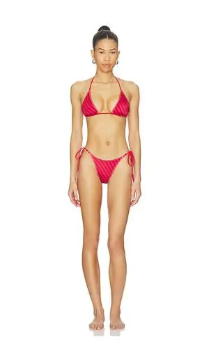 Frankies Bikinis X Jennie Mackenzie Satin Bikini Bottom