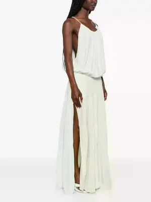 IRO PARIS Tiered Draped Maxi Dress - Green