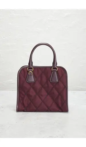 Undefined Prada Tessuto Quilted Nylon Handbag