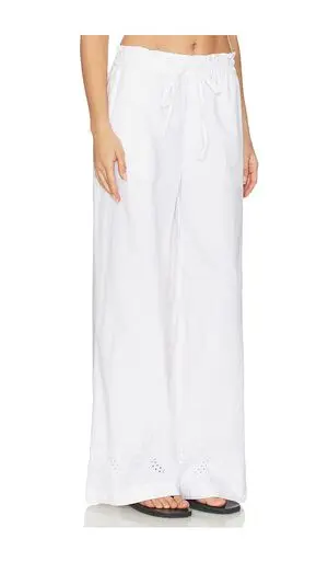 Rag & Bone Marin Embroidered Wide Leg Pants