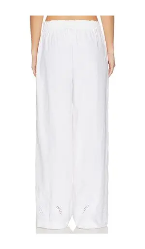Rag & Bone Marin Embroidered Wide Leg Pants