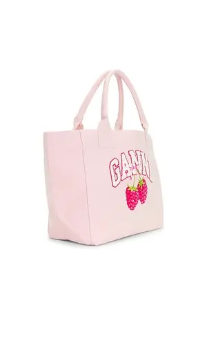 GANNI Medium Trapeze Shopper Bag - Egret