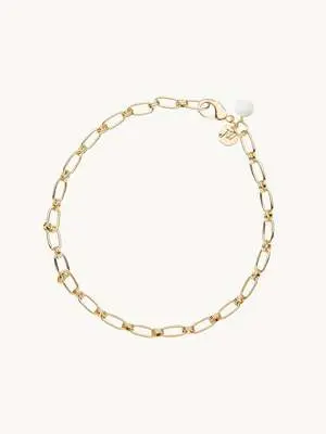 JANE WIN JEWELRY MARKET Wheels Of Fortune Chain With Mother Of Pearl Bead - One-color