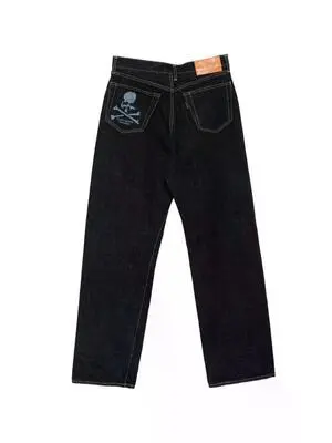 MASTERMIND WORLD Logo Print Wide-leg Jeans