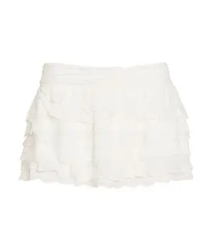 Amanda Uprichard Dallas Ruffle Lace Skort - Ivory