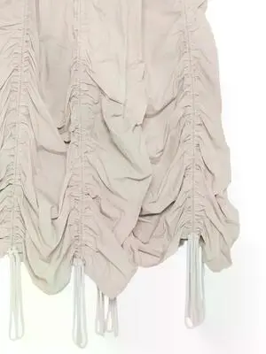 LAUREN MANOOGIAN Ruched Drawstring Skirt