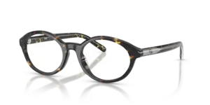 DIESEL® Tortoiseshell Patterned Round Frame Eyeglasses - Yellow Havana