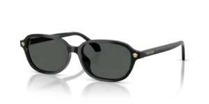 Versace Oval Sunglasses With Medusa Logo - Noir