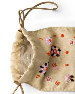 Prada Embroidered Canvas Smartphone Case