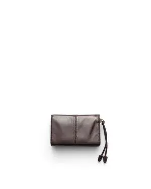 Prada Leather Card Holder With Flap