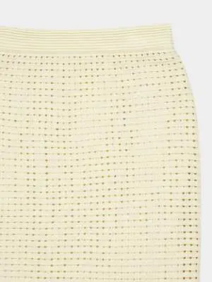 Zimmermann Indra Crochet Fringe Midi Skirt