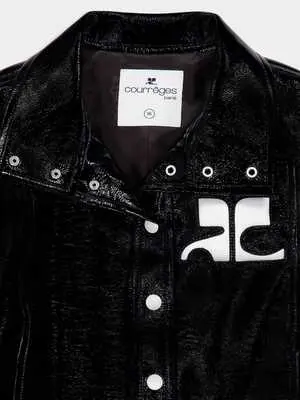 COURREGES Re-edition Vinyl Jacket - Black