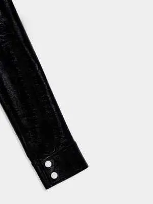 COURREGES Re-edition Vinyl Jacket - Black