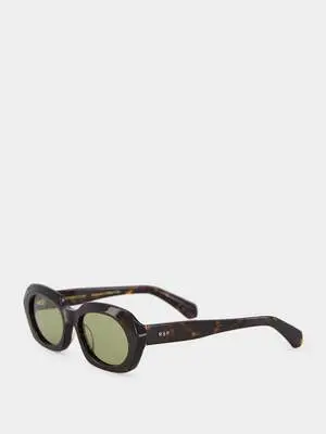 RETROSUPERFUTURE Epoca Oval Sunglasses - Brown