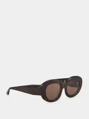 Thierry Lasry Envy Tortoiseshell Oval Sunglasses