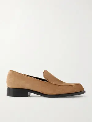 Khaite Miles Suede Loafers
