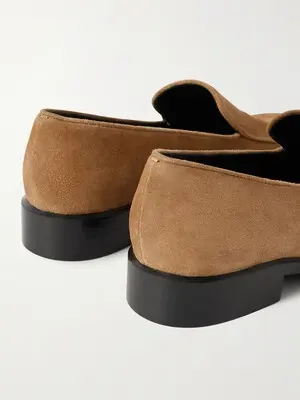 Khaite Miles Suede Loafers