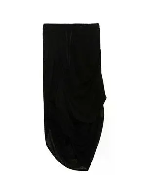 OPEN YY Draped Skirt - Black