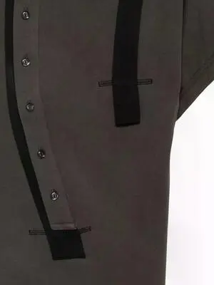 OPEN YY Asymmetrical Button Polo Shirt